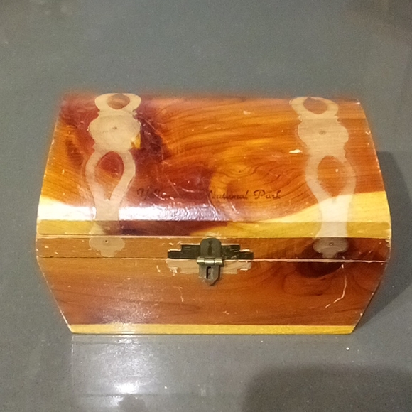 Accents | Yellowstone National Park Wooden Mini Chest | Poshmark